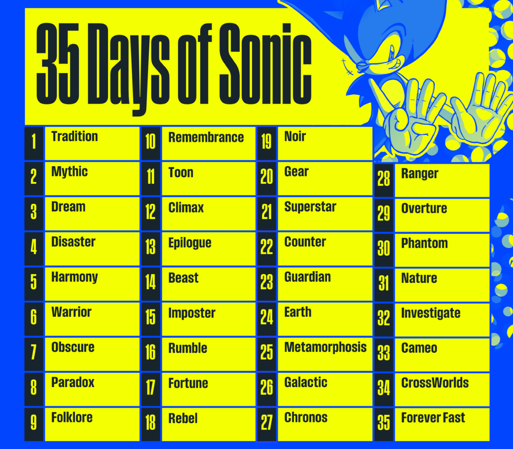 35 Days of Sonic: Sonic art celebration returns for 2026